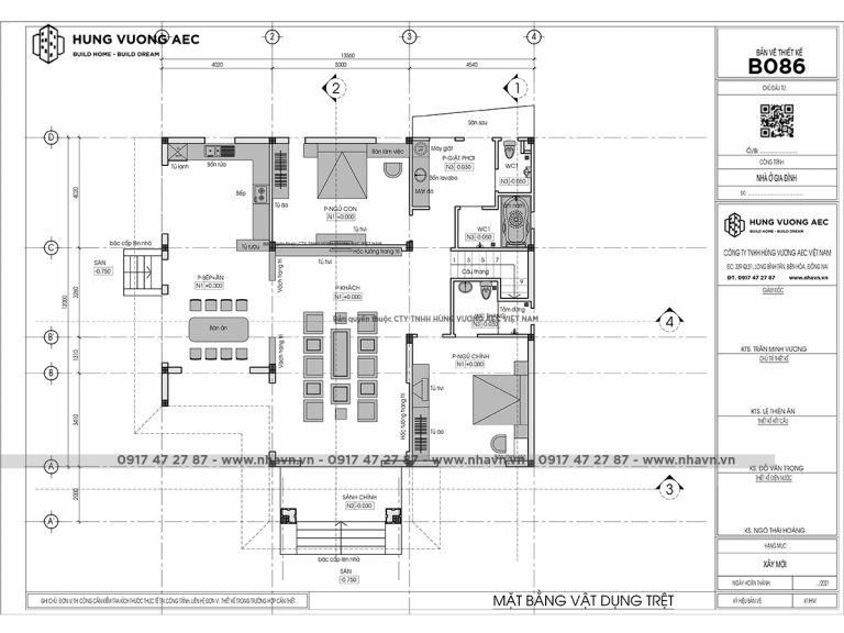 MẪU BIỆT THỰ MÁI NHẬT TÂN CỔ ĐIỂN 2 TẦNG 20X12 – B089 – Thiết kế nhà đẹp